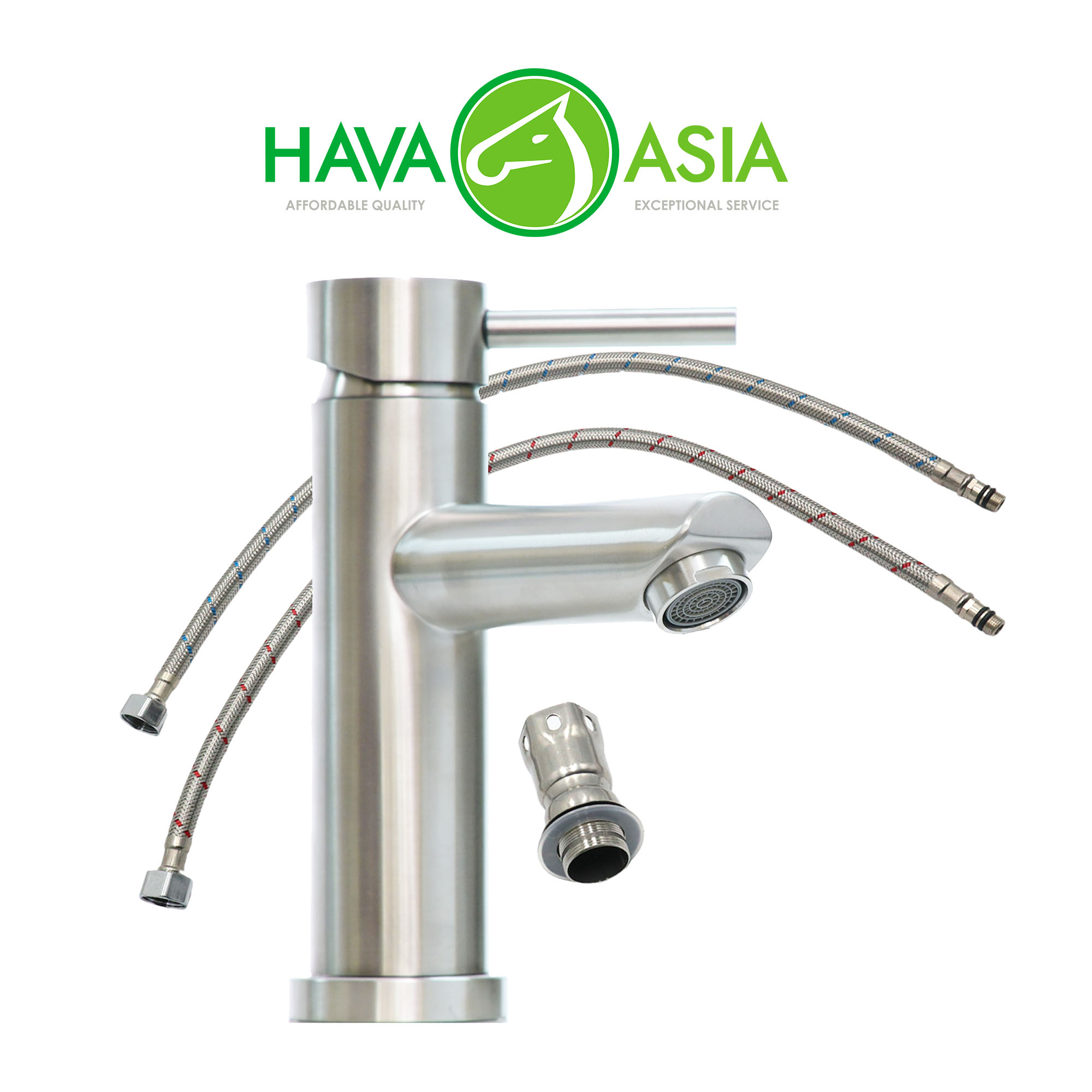 HavaAsia Heavy Duty Stainless Steel 304 Round Type Hot and Cold Faucet ...