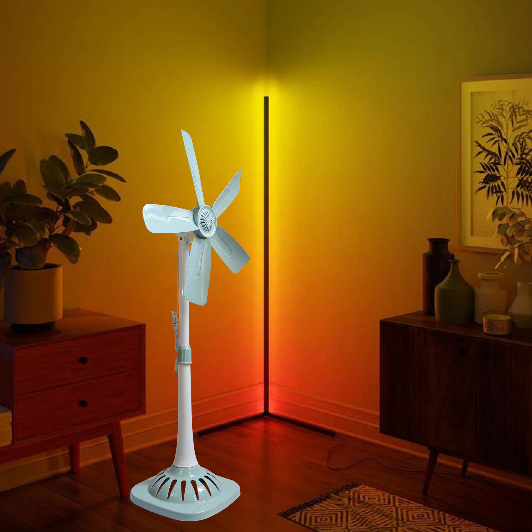 LX 880 5 Blades Stand Fan Family Electric Stand Fan Sale Home Fan Floor