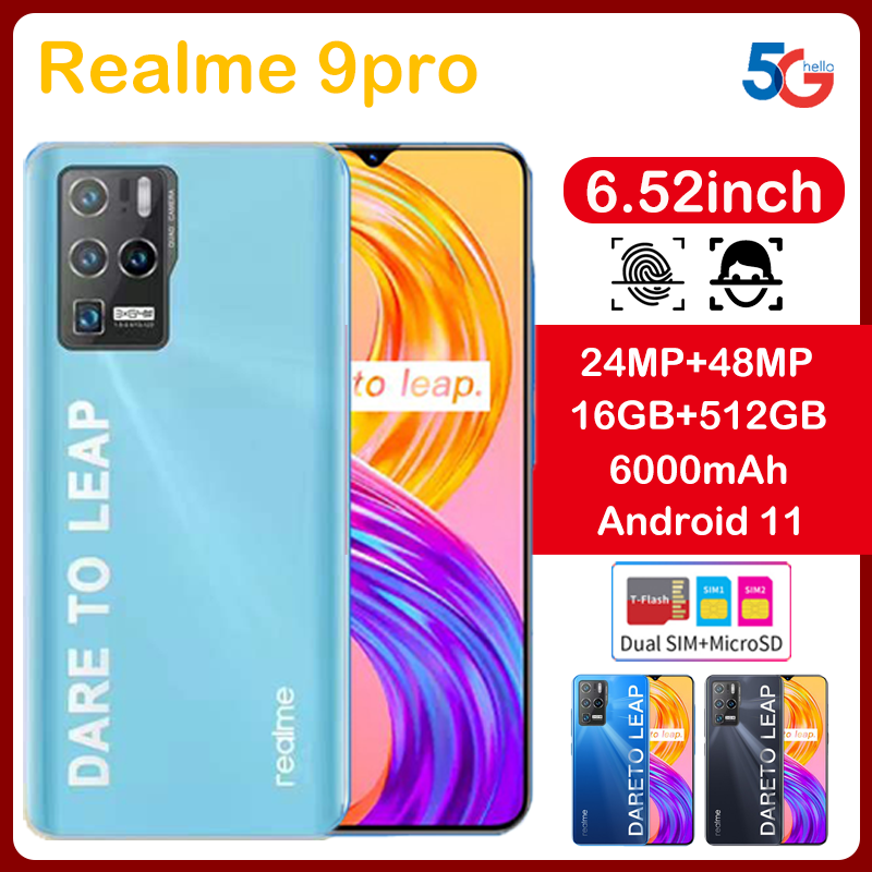 Realme 9 Pro Xiaomi Smartphone | 16GB RAM + 512GB ROM | Helio G95 Processor | 64MP AI Quad ...