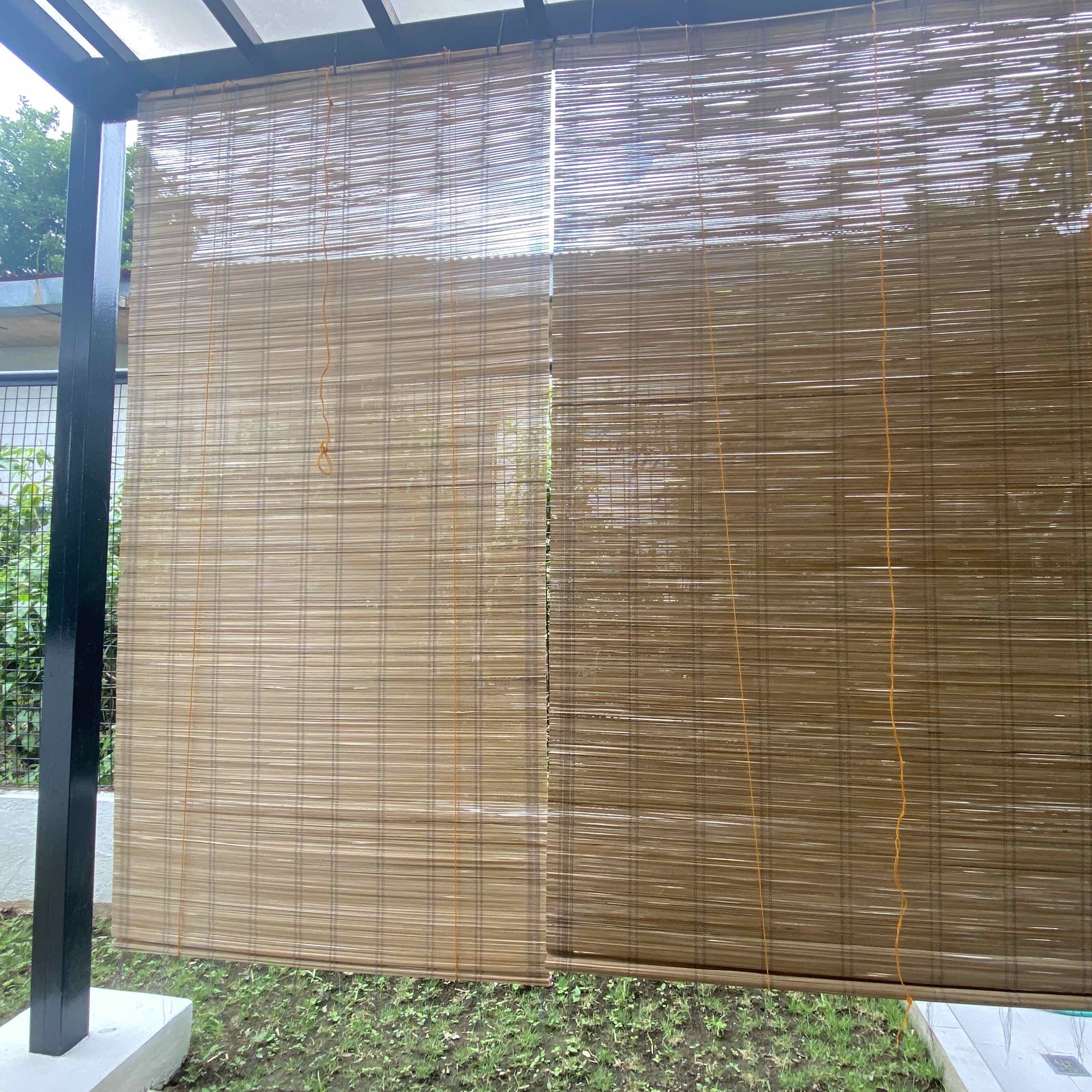 4 ½ ft WIDTH 3ft LENGTH Native Buri Roll-up Blinds for indoor and ...