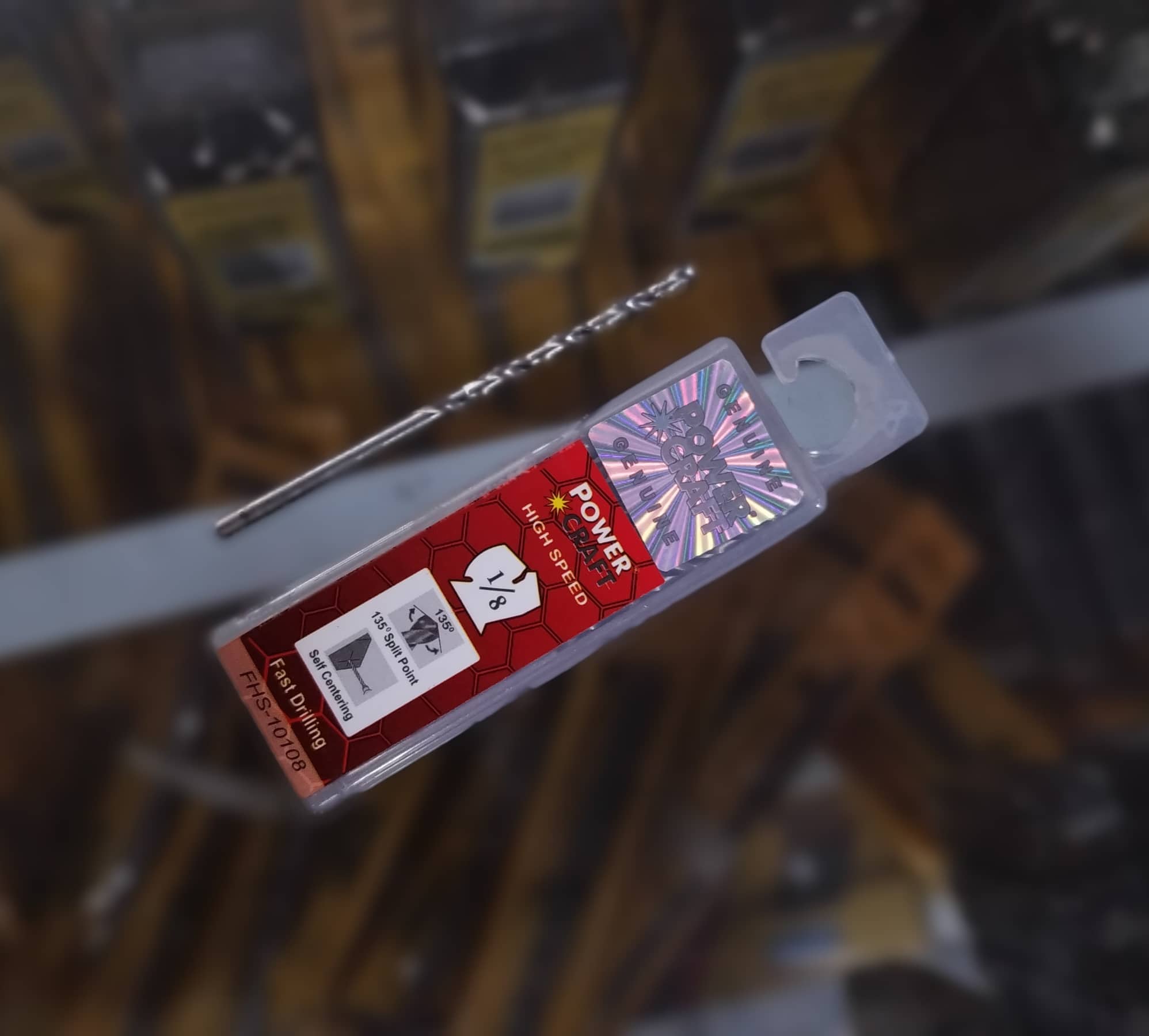 ORIGINAL POWERCRAFT FHS-10108 1/8" HSS High Speed Drill BIT FOR METAL ...