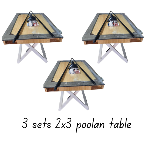 3 Sets 2x3ft POOL TABLE / TABLE NG POOLAN / GAMIT SA POOLAN | Lazada PH