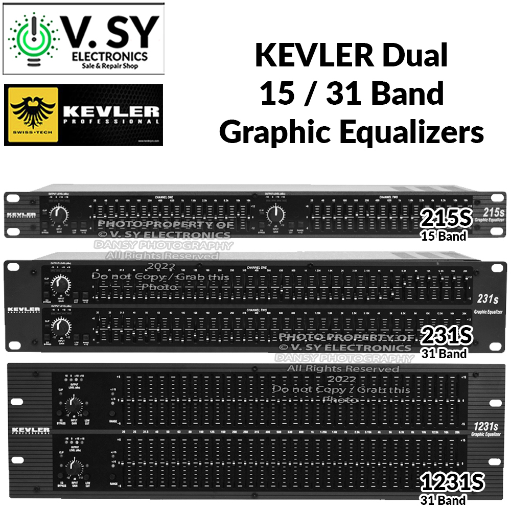 2023 Original Kevler S Series Dual 15 / 31 Band Graphic Audio Sound System Equalizer for ...