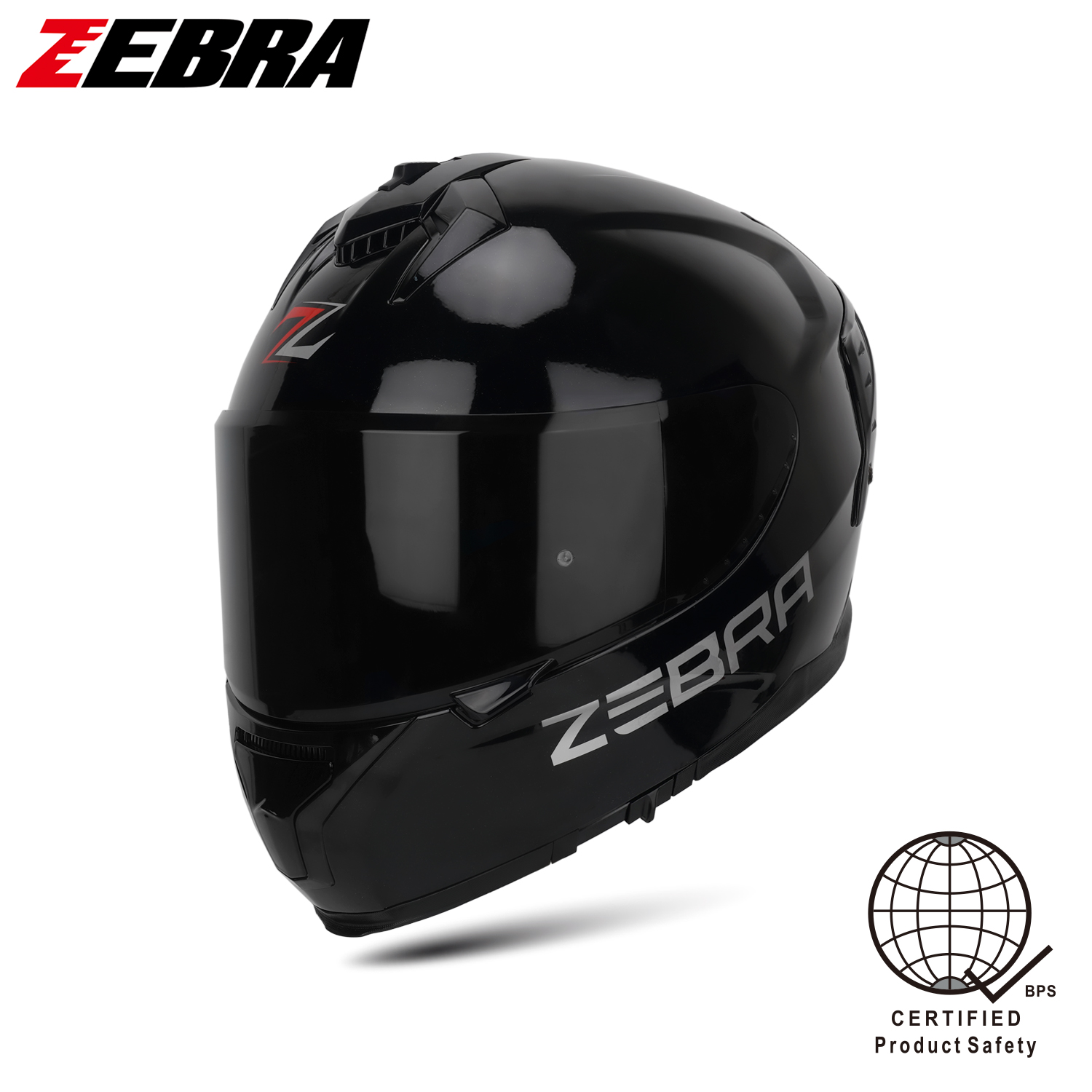 ZEBRA FF391 Men”s full face Helmet for Motorcycle with icc dual visor ...