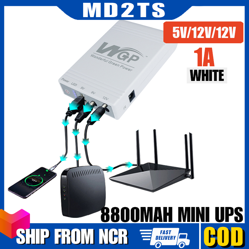 MD2TS 8800mAh 3 In 1 Mini Power Bank Portable Small Powerbank 5V 9V 12V ...