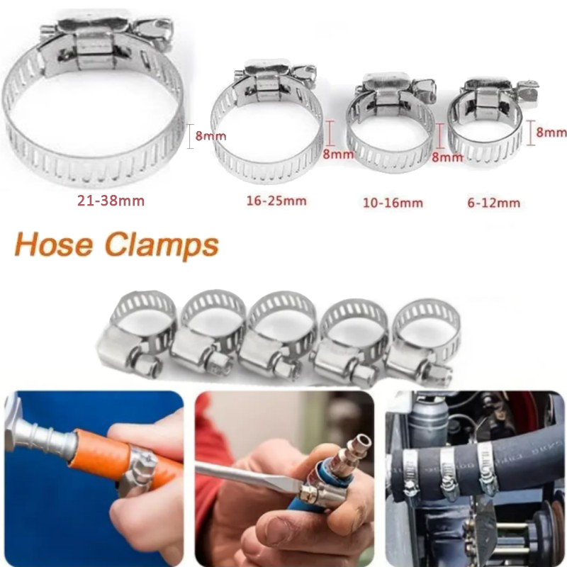 304 adjustable stainless steel pipe clamp Hose Clamps, pipe clamp ...