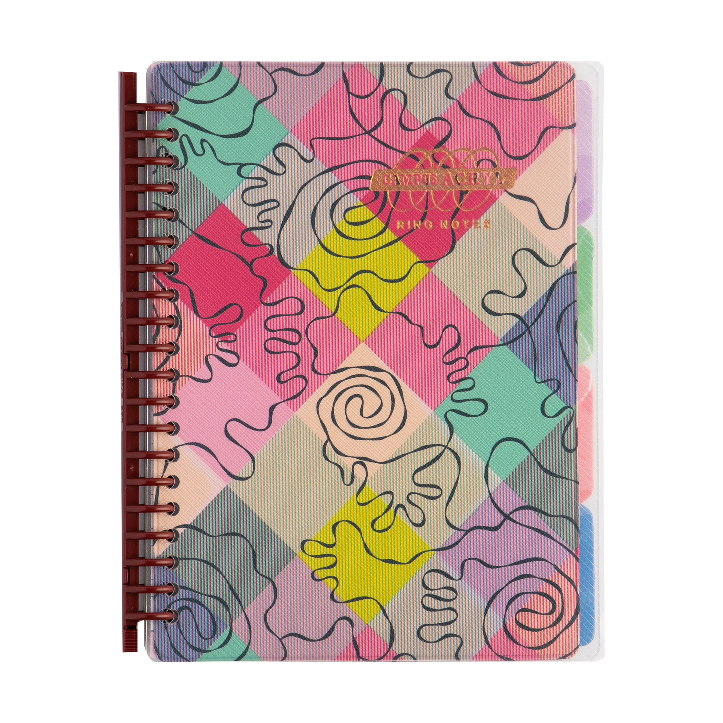 Campus Acryl Ring Notes Notebook A5 21cm x 15 cm 100leaves 109DVD ...