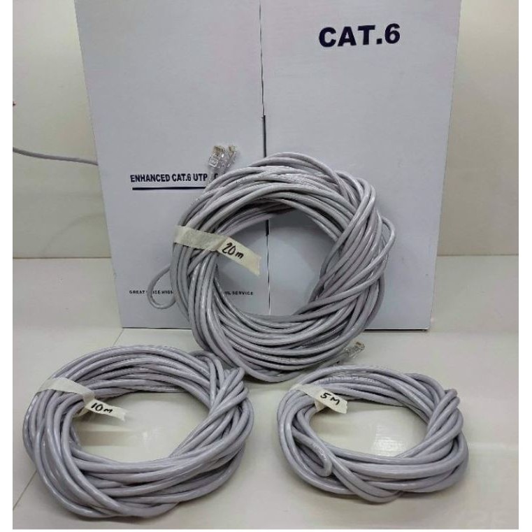 Cat5 UTP Cable 20meters per order with RJ45 | Lazada PH