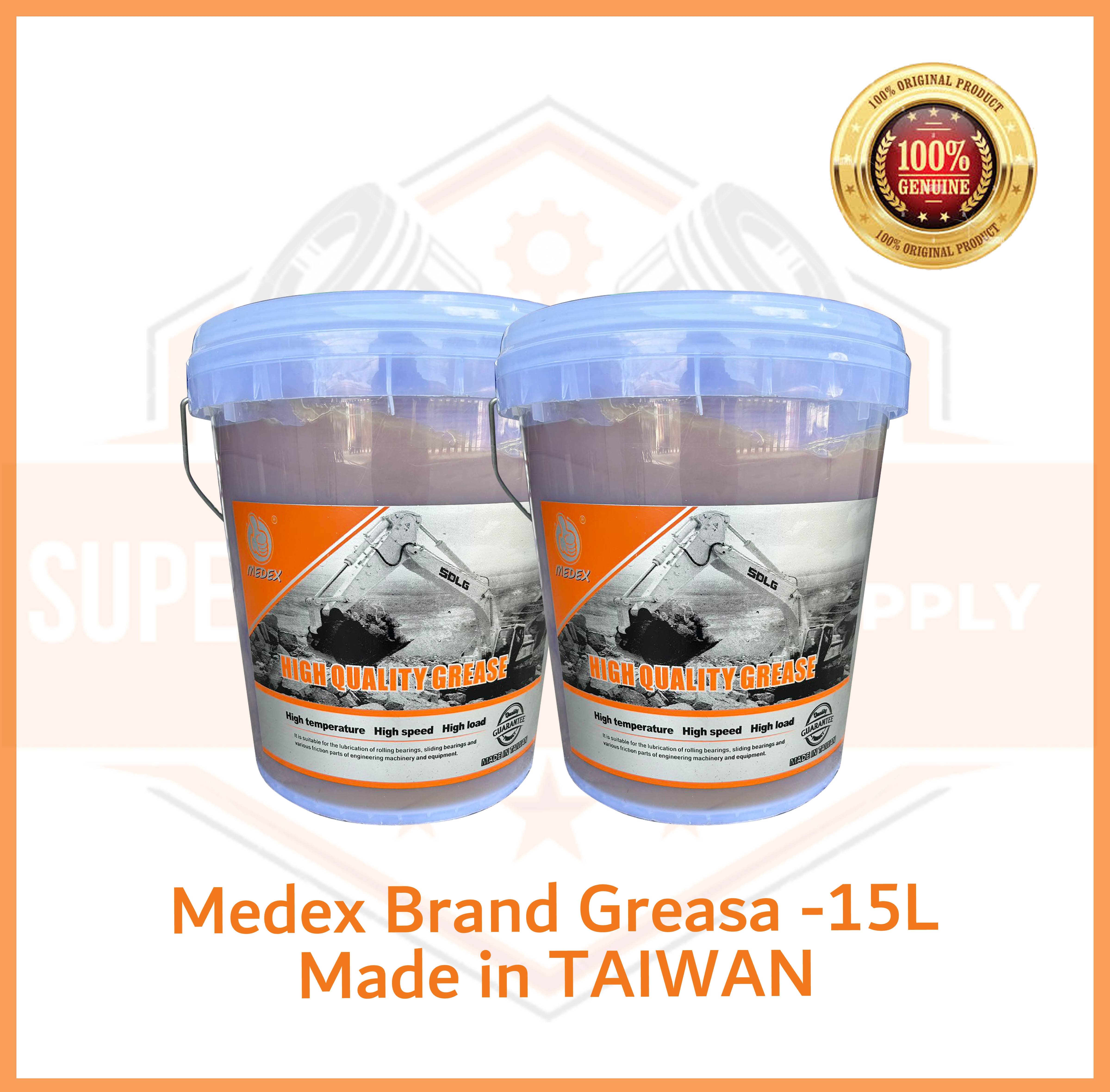 Medex Brand Grease Greasa 15L yellow High temperature heavy duty made ...