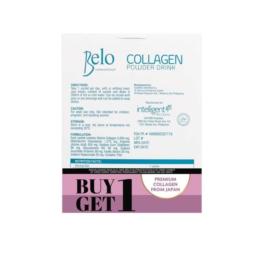 【COD】 AUTHENTIC FOOD SUPPLEMENT BUY 1 GET BELO COLLAGEN POWDER DRINK ...