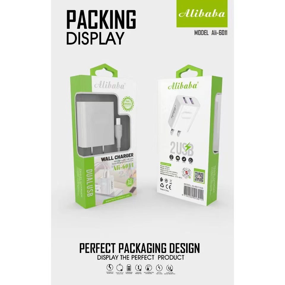 Alibaba 2.4A Fast & Safety Android Micro Charger EXcellent Quality ...