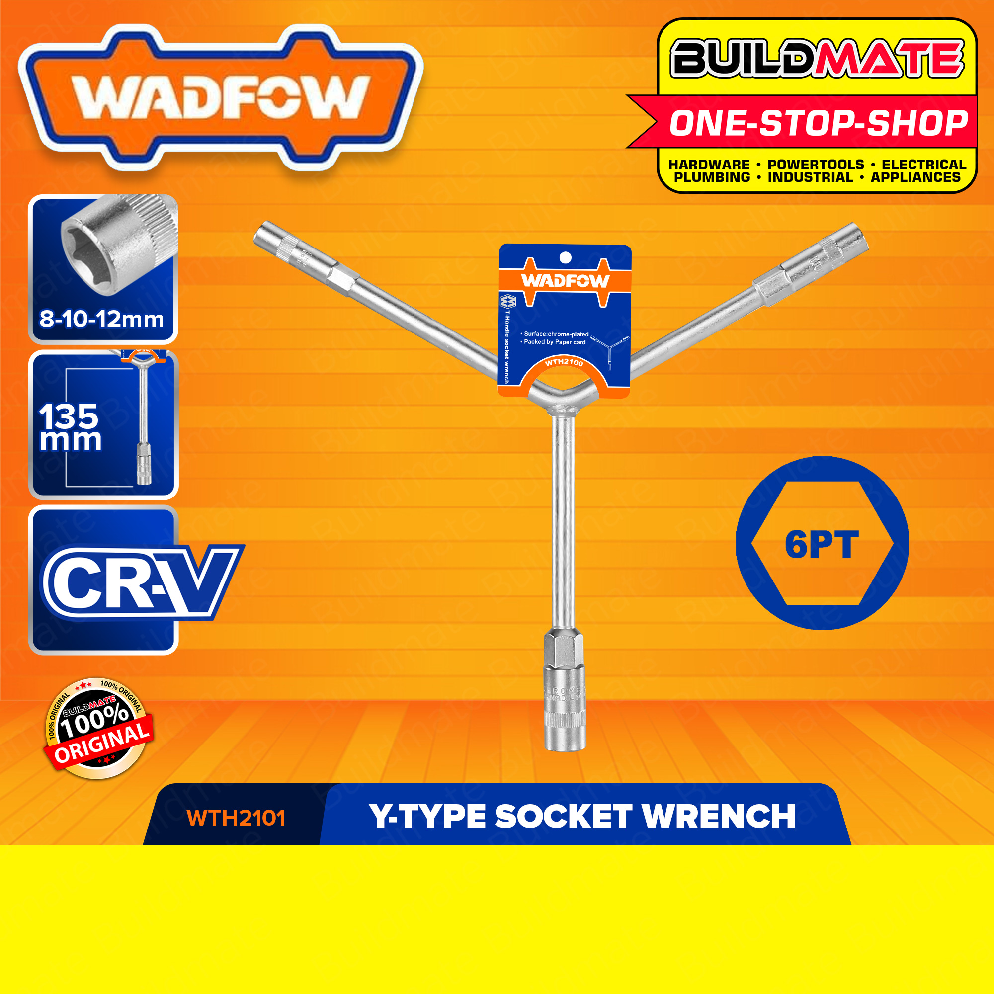 WADFOW Y-Type Socket Wrench 8-9-10mm | 8-10-12mm | 10-12-14mm Hand Tool ...
