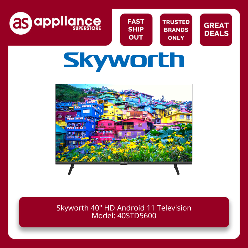 Skyworth 40" HD Android 11 Television 40STD5600 | Lazada PH
