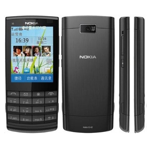 For Nokia keypad phone original Nokia X3-02 Unlocked Basic Phone Mobile ...