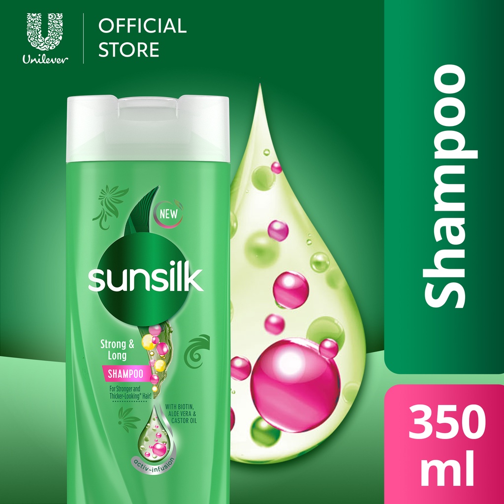 pretty NEW Sunsilk Shampoo Strong Long 350ML | Lazada PH