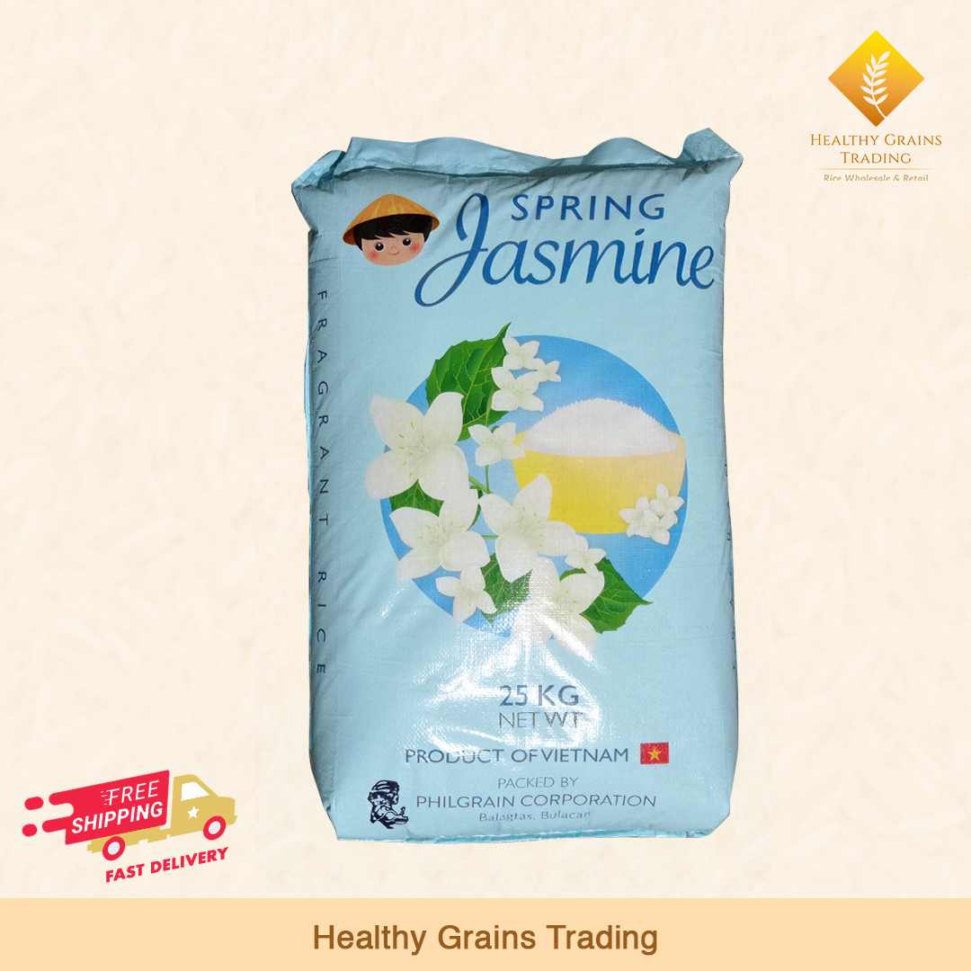 Spring Vietnam Jasmine Rice 25kg (FREE & FAST SHIPPING Metro Manila ...