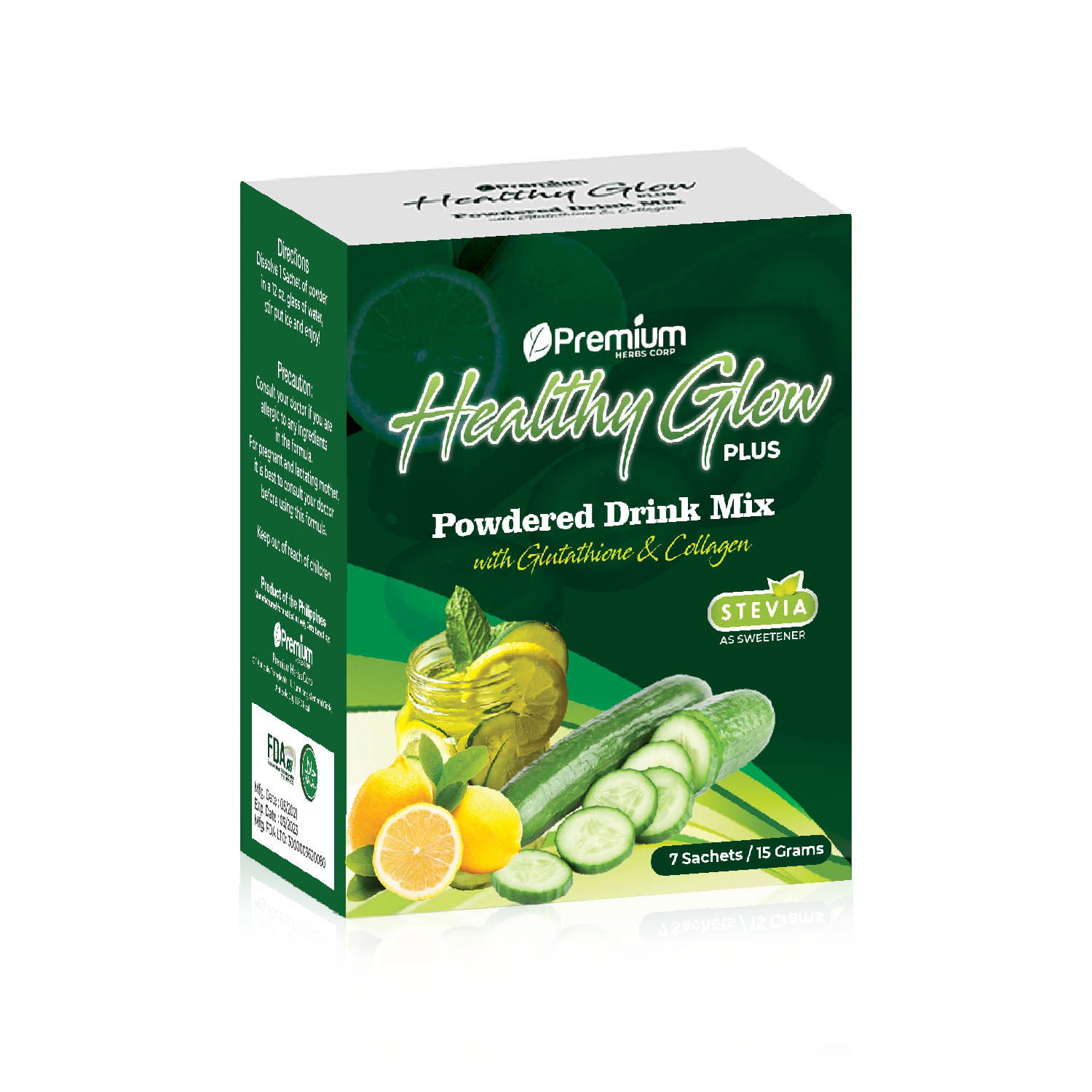 PHC02-A Healthyglow Plus (7 sachets, New Box Label) Intensive slimming ...
