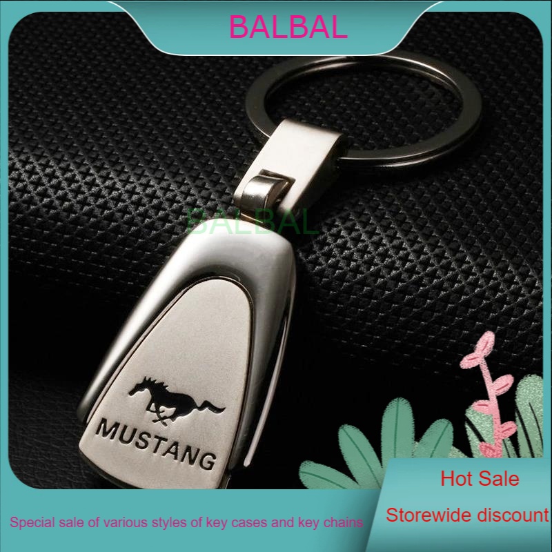 BALBAL NEW 1 X Metal Mustang Logo Car Keychain Keyring For Ford Mustang ...