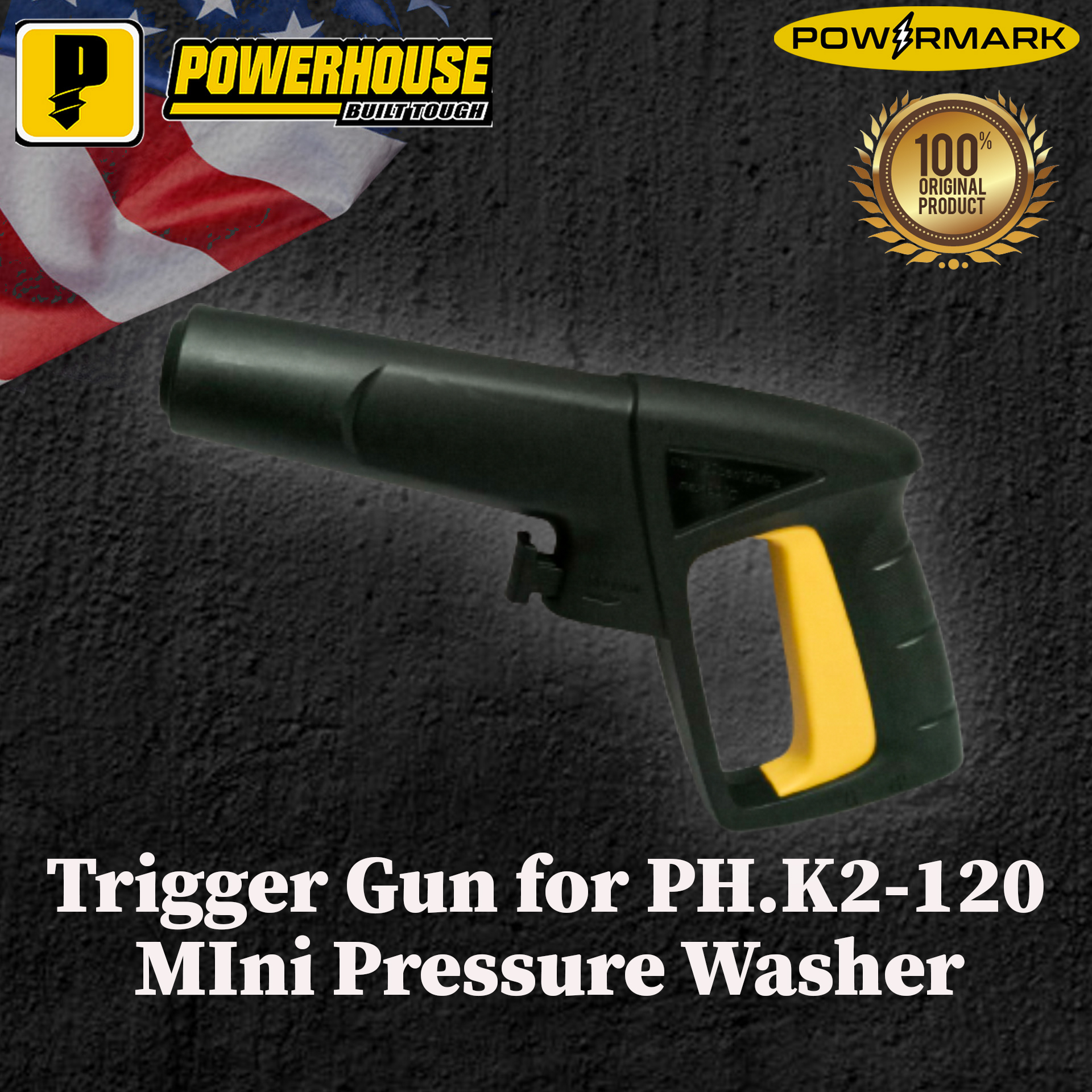 POWERHOUSE Trigger Gun for PH.K2-120 MIni Pressure Washer [POWERMARK ...