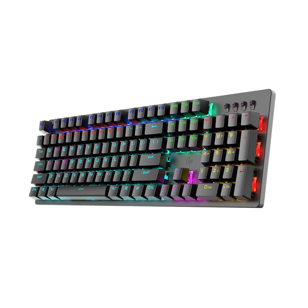 Vivan HP GK100F/KM100 Mechanical Gaming Keyboard Hybrid backlit 104 ...
