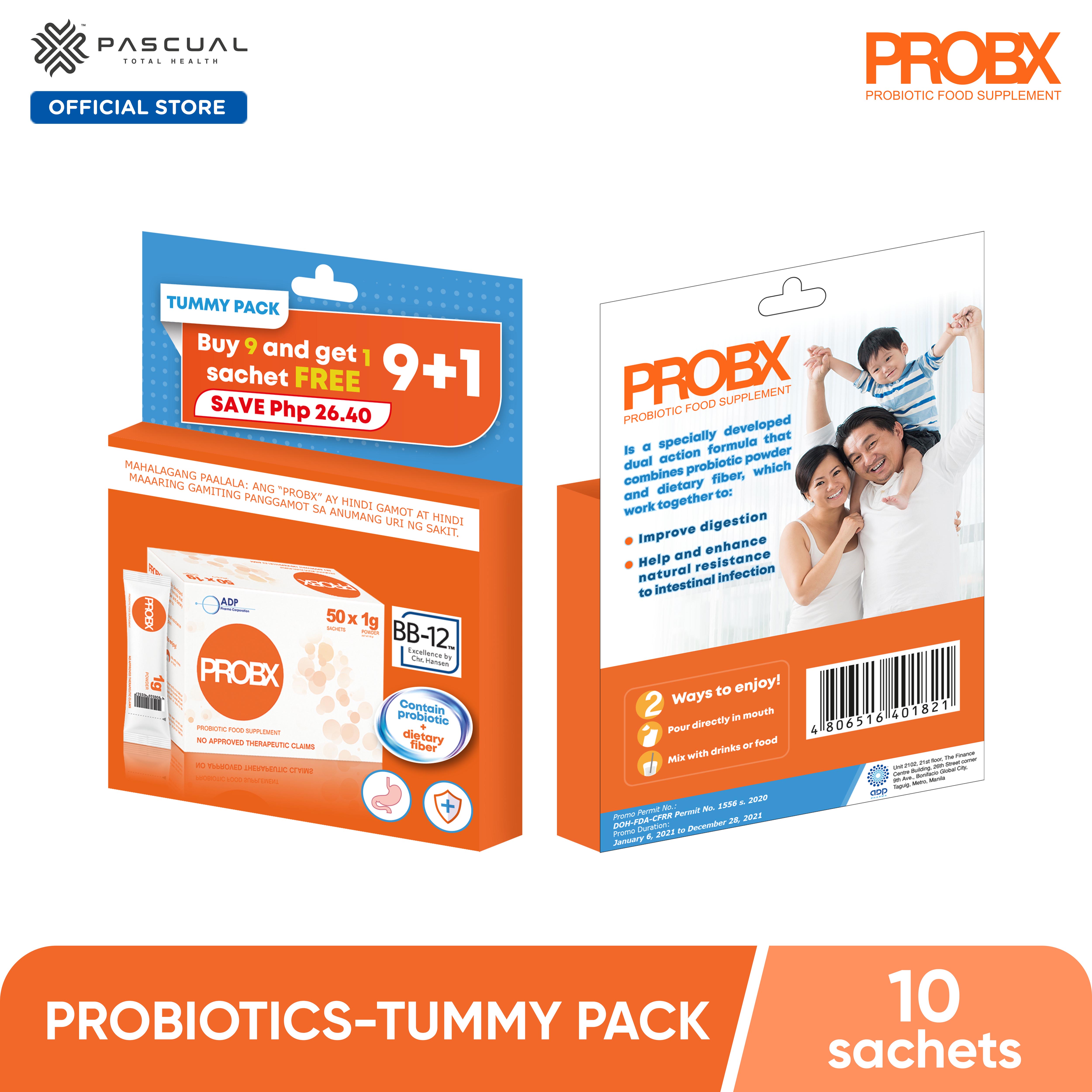 Probiotic PROBX Probiotics and Dietary Fiber Gut and Immune Health Food ...