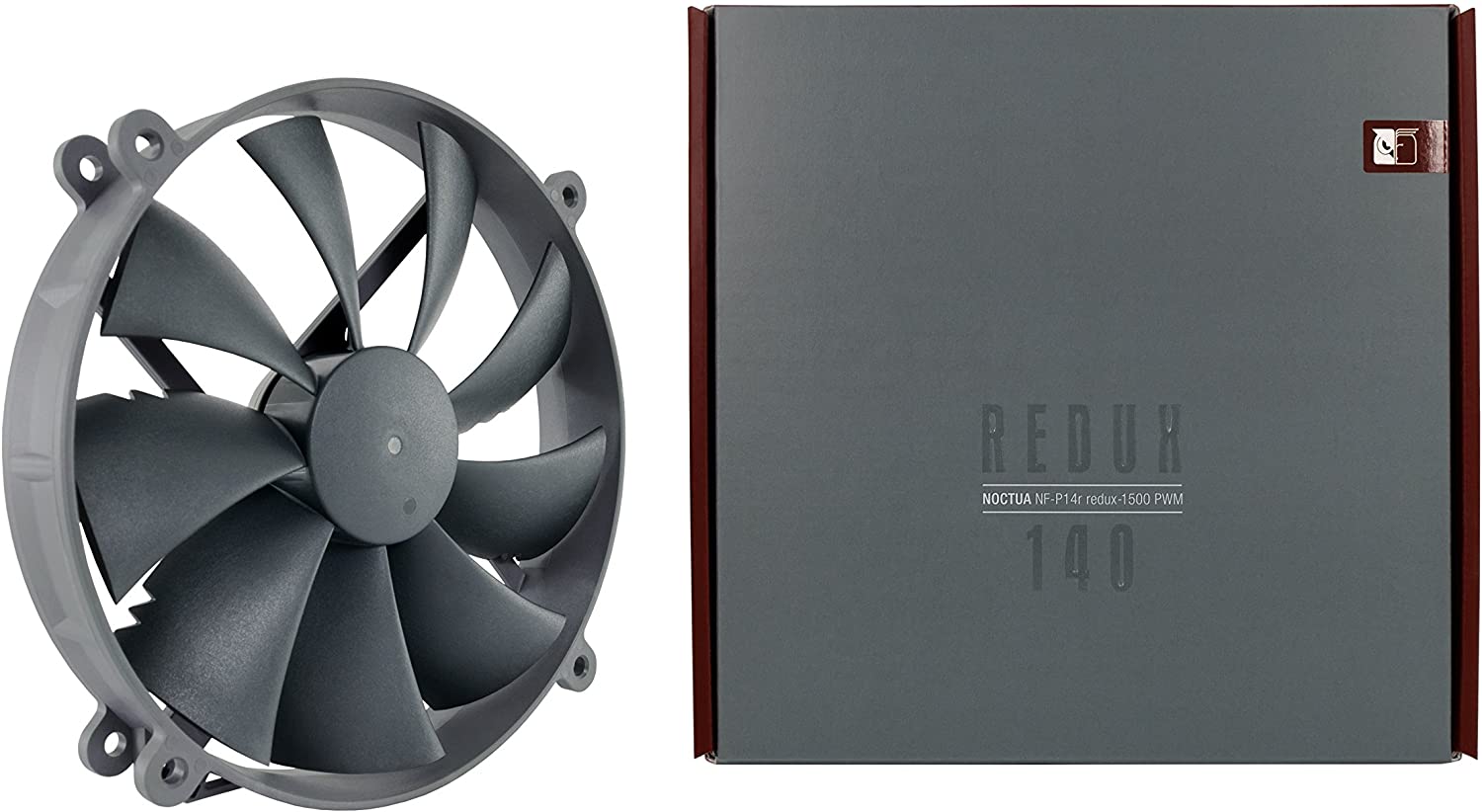 NOCTUA NF-P14r REDUX 1500 PWM 140x140x25mm, Round Frame. 4-pin PWM ...