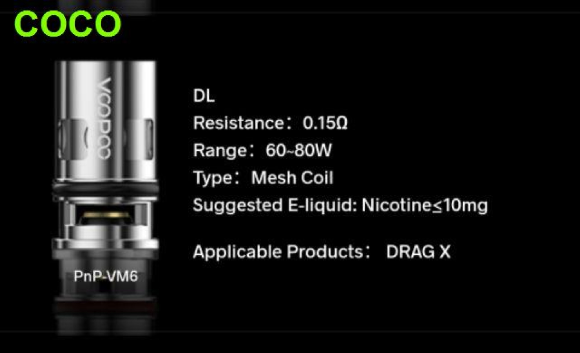 Voopoo Drag X / S VM5 VM6 Replacement Coils for Pod OCC | Lazada PH