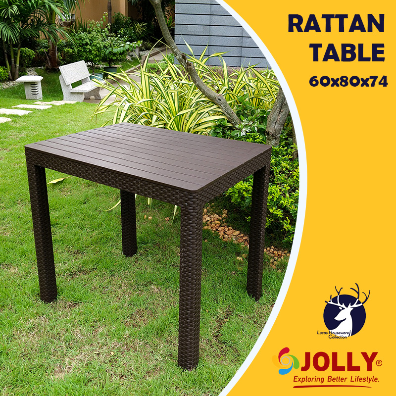 JOLLY COFFEE TABLE RECTANGULAR RATTAN DESIGN TABLE 24x30INCH (TABLE ...