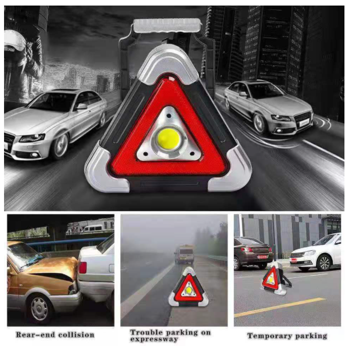 Multifunction Car Early Warning Device Emergency Work Light Solar ...