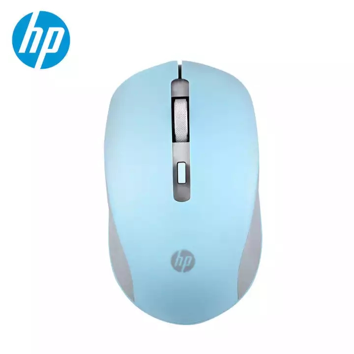 RilonMall HP S1000 Blue Thin Wireless Mouse Light and Portable Mini ...