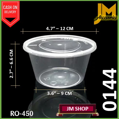 JM A-0144 | Microwaveable Round Tub with Lid [ RO250 | RO450 | RO750 ...