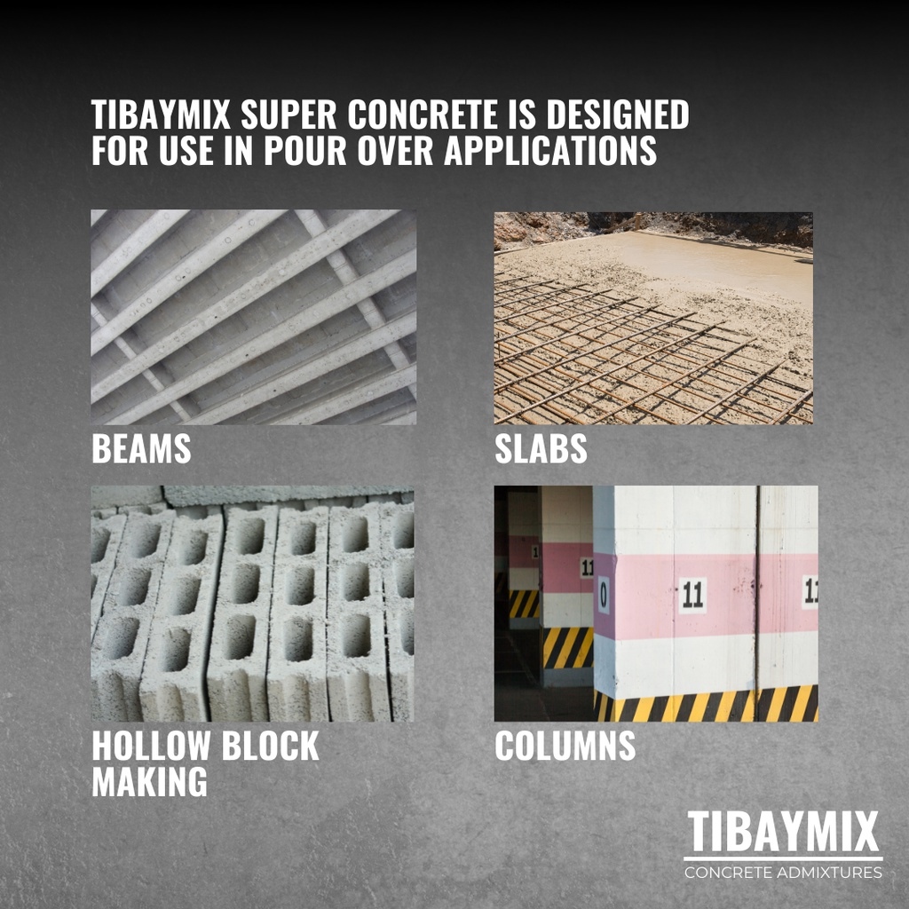 The new 2022 TibayMix Super Concrete 140g sachet (Admixture/Superplasticizer) | Lazada PH