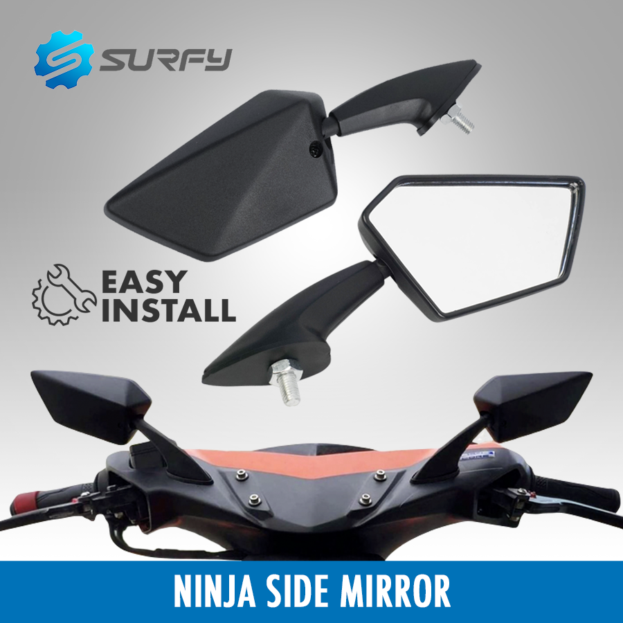 HMA Ninja Side Mirror Universal 8mm Walang Grado Adjustable | Lazada PH
