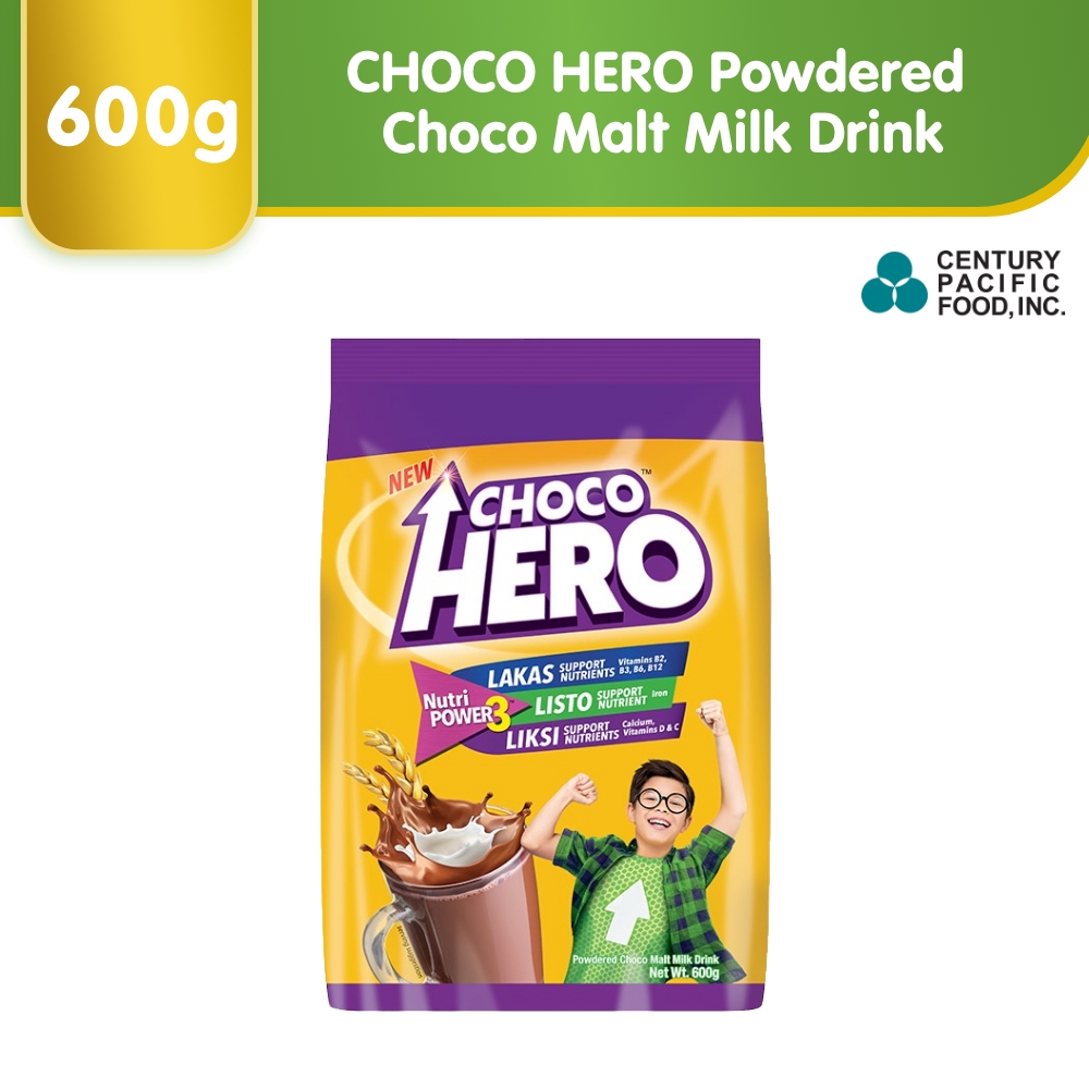 CHOCO HERO Powdered Choco Malt Milk Drink 600g | Lazada PH