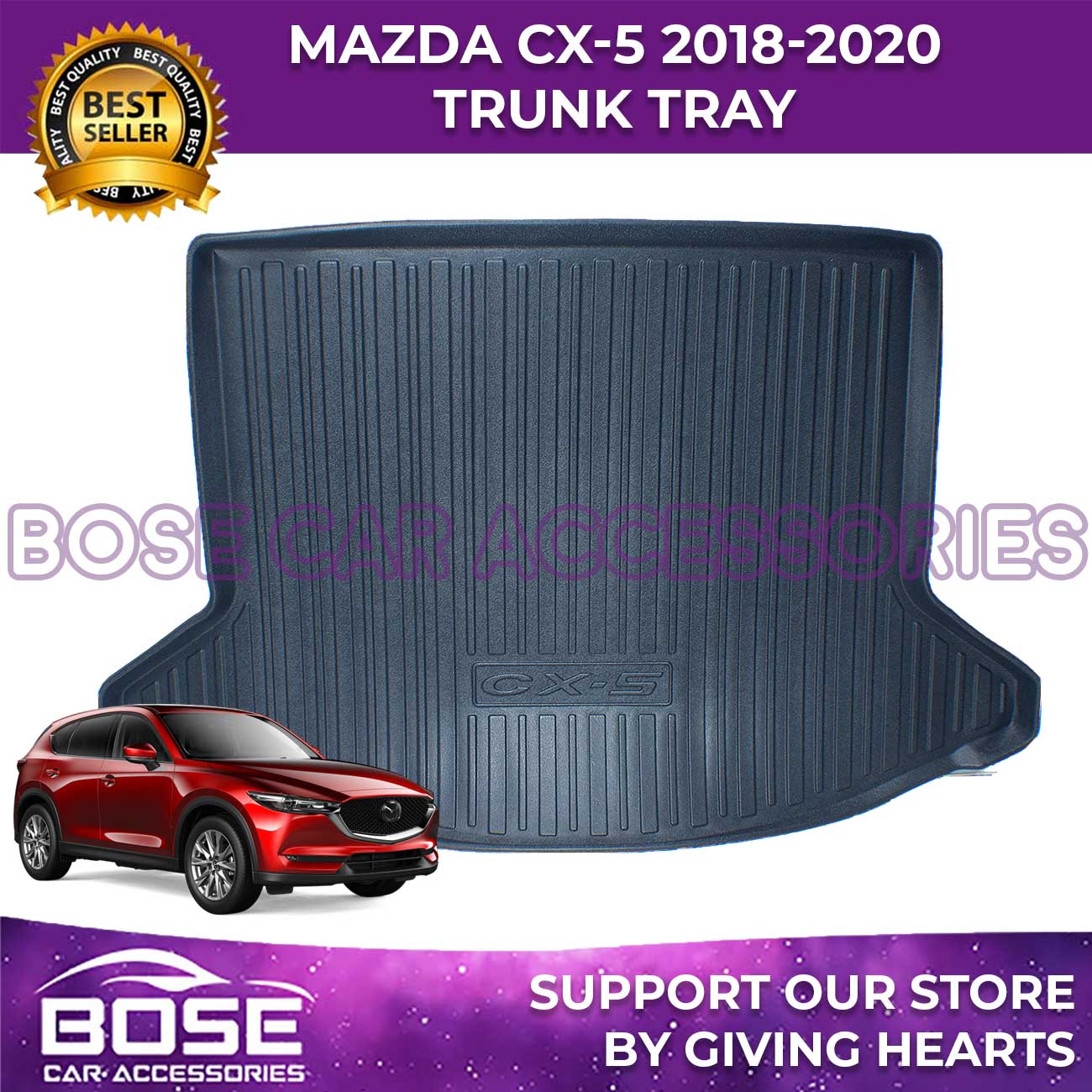 Car Trunk Tray for Mazda CX5 / CX-5 2018 2019 2020 2021 2022 2023 OEM ...
