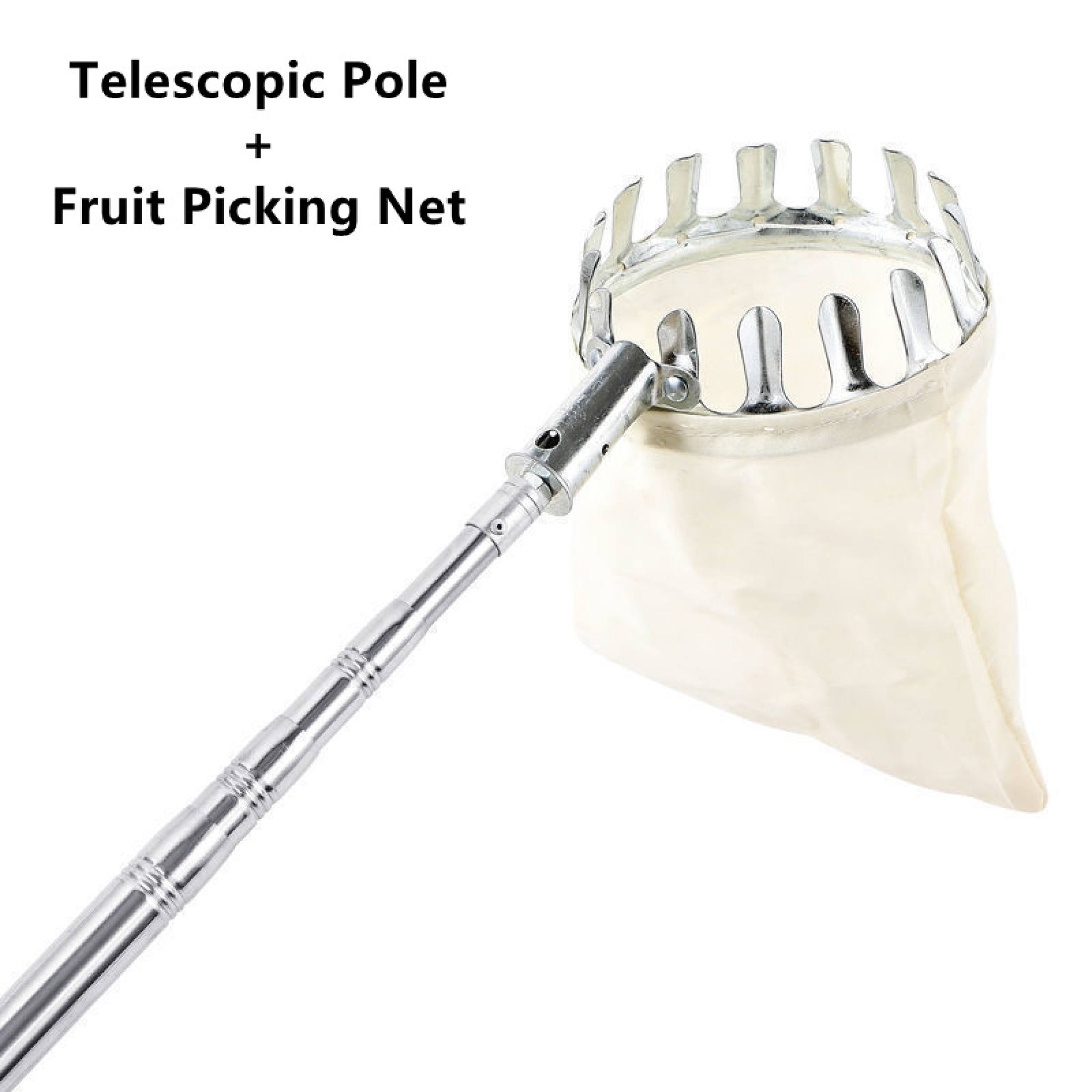 Fruit picker Fruit picker with adjustable long pole Portable Stainless ...