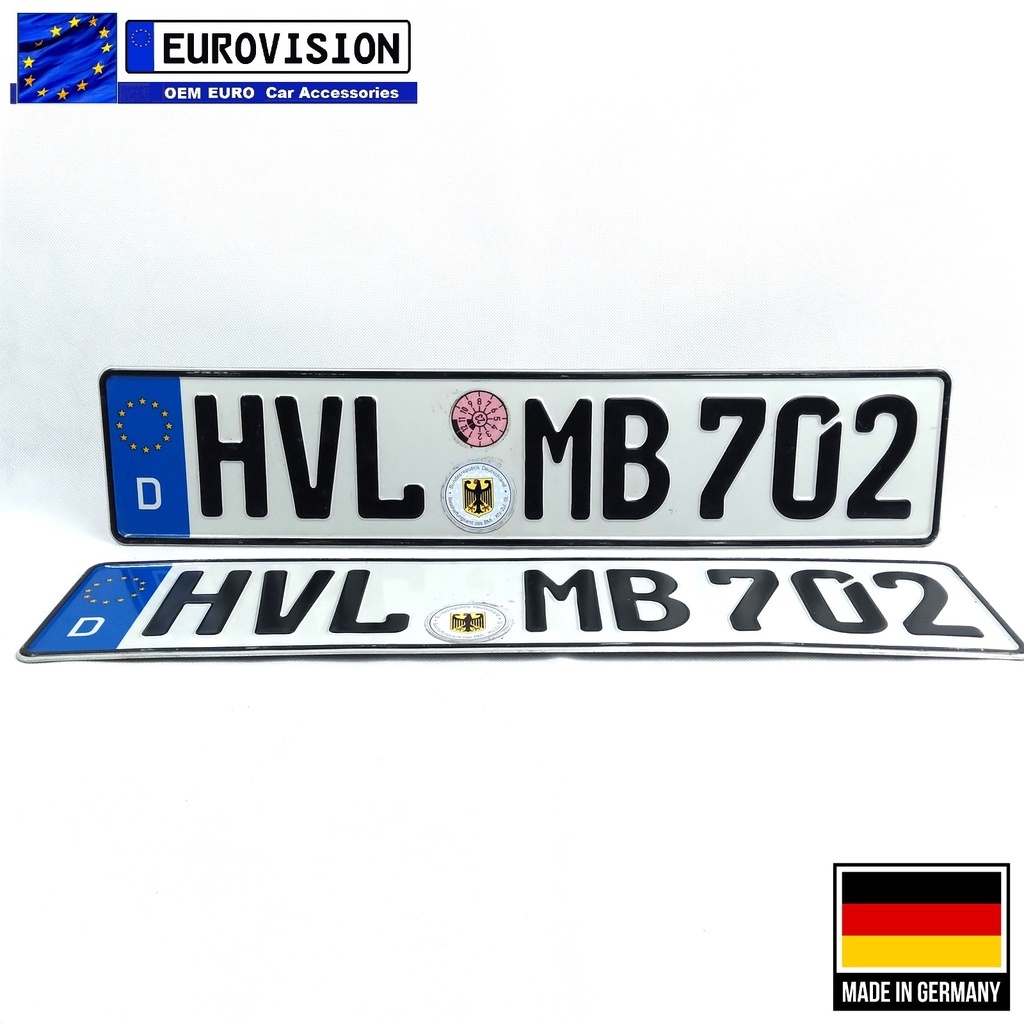 Europlates FROM GERMANY - 2 Pcs VARIOUS Plates in Used Condition ...