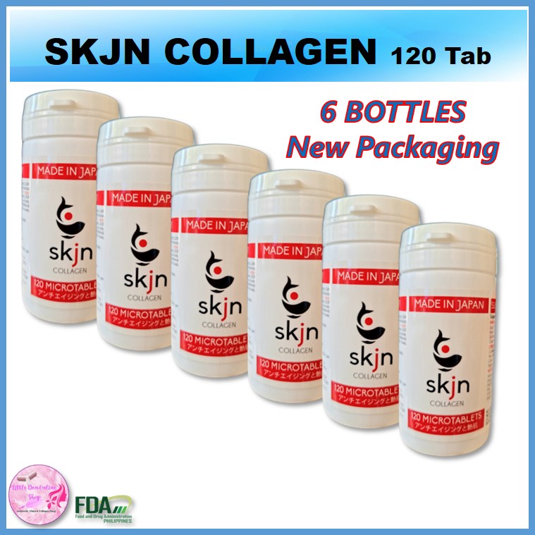 6 Bottles SKJN Collagen 120 Microtablets Made in Japan 120,000mg skjn ...