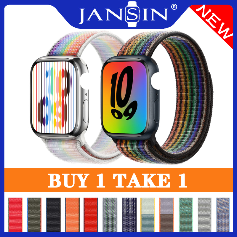 【ซื้อ 1 แถม 1】สาย สำหรับ Apple Watch series 7 Strap 41mm 45mm สายนาฬิกา ...