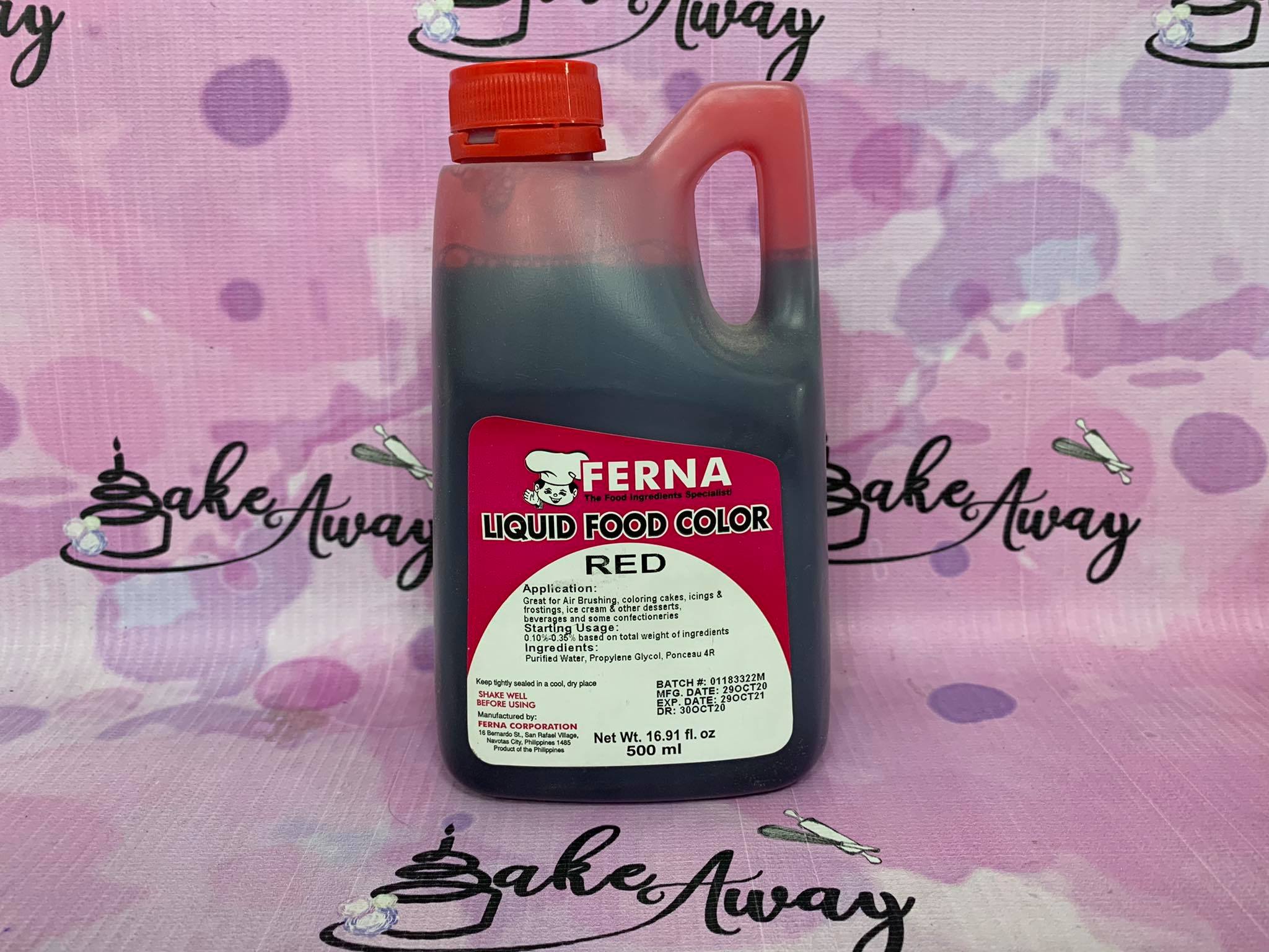 Ferna Red food color 500ml | Lazada PH