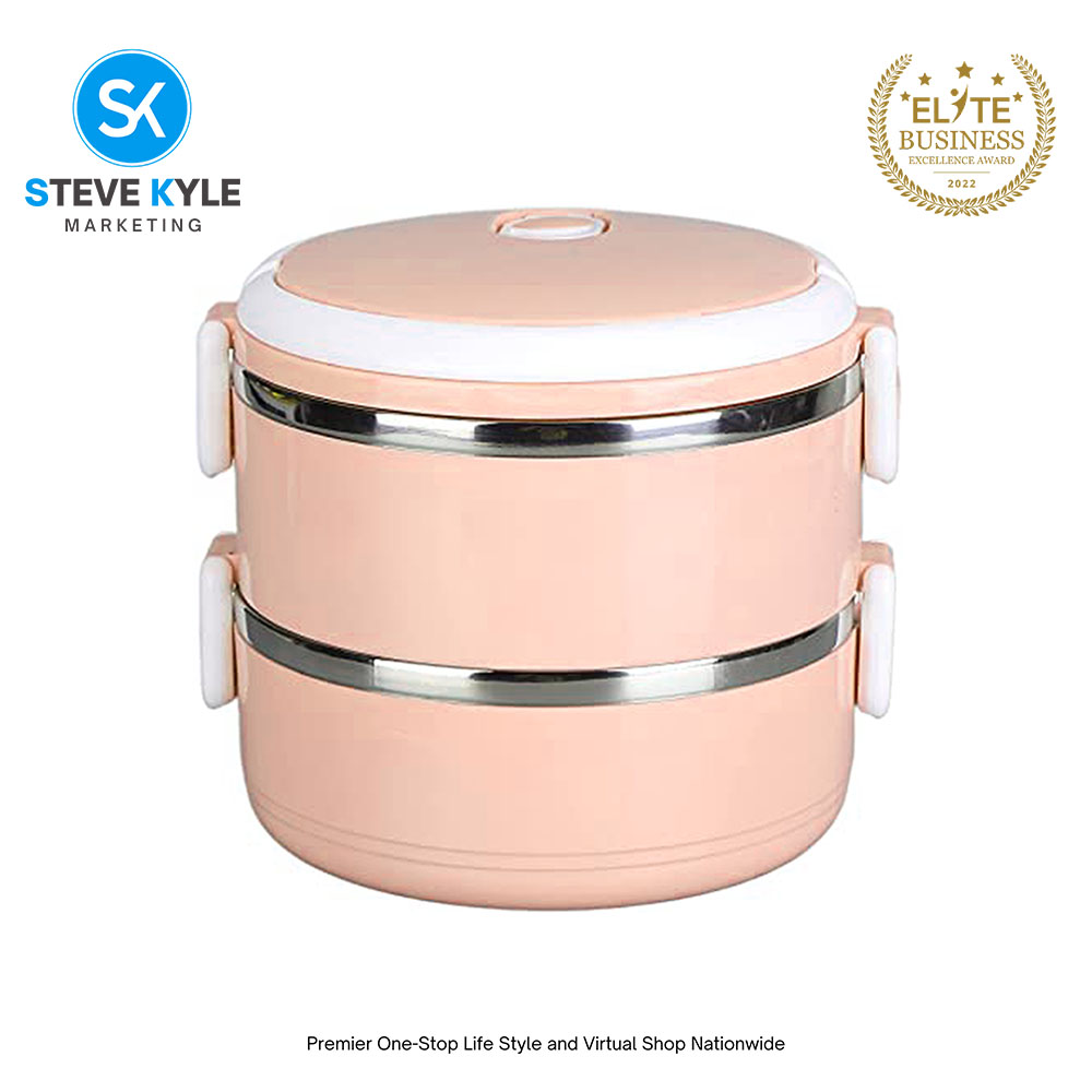 Portable Stainless Steel Bento Lunch Box, Thermal Cylinder Food Storage ...