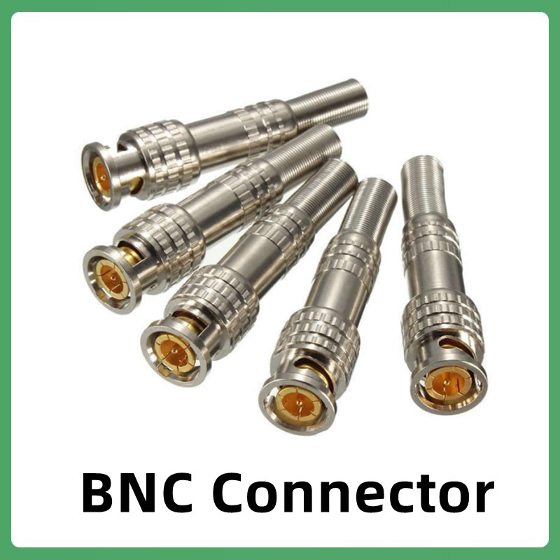 Hikvision BNC Adapter RG6 BNC Connecor CCTV Camera Connector BNC Male Connector Spring Solder ...