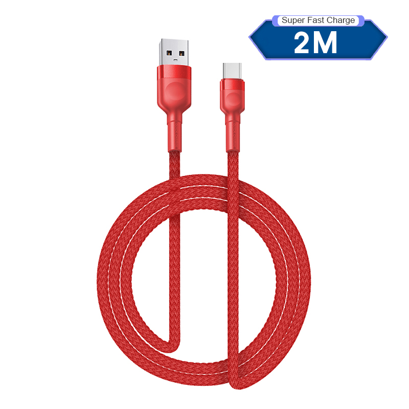 66W & 6A Super Fast Charging Data Cable Polka dot pattern braided data ...