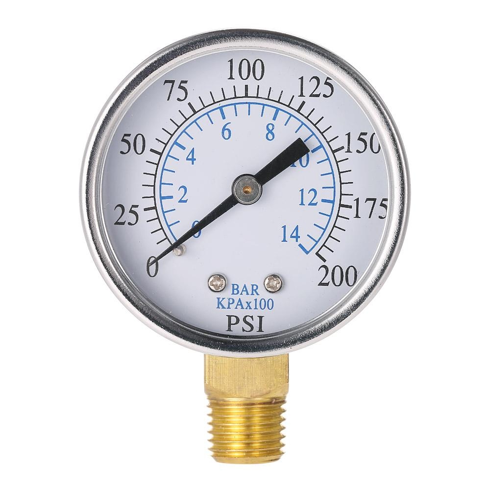 50mm 0~200psi 0~14bar Pool Filter Water Pressure Dial Hydraulic Pressure Gauge Meter Manometer 1 ...