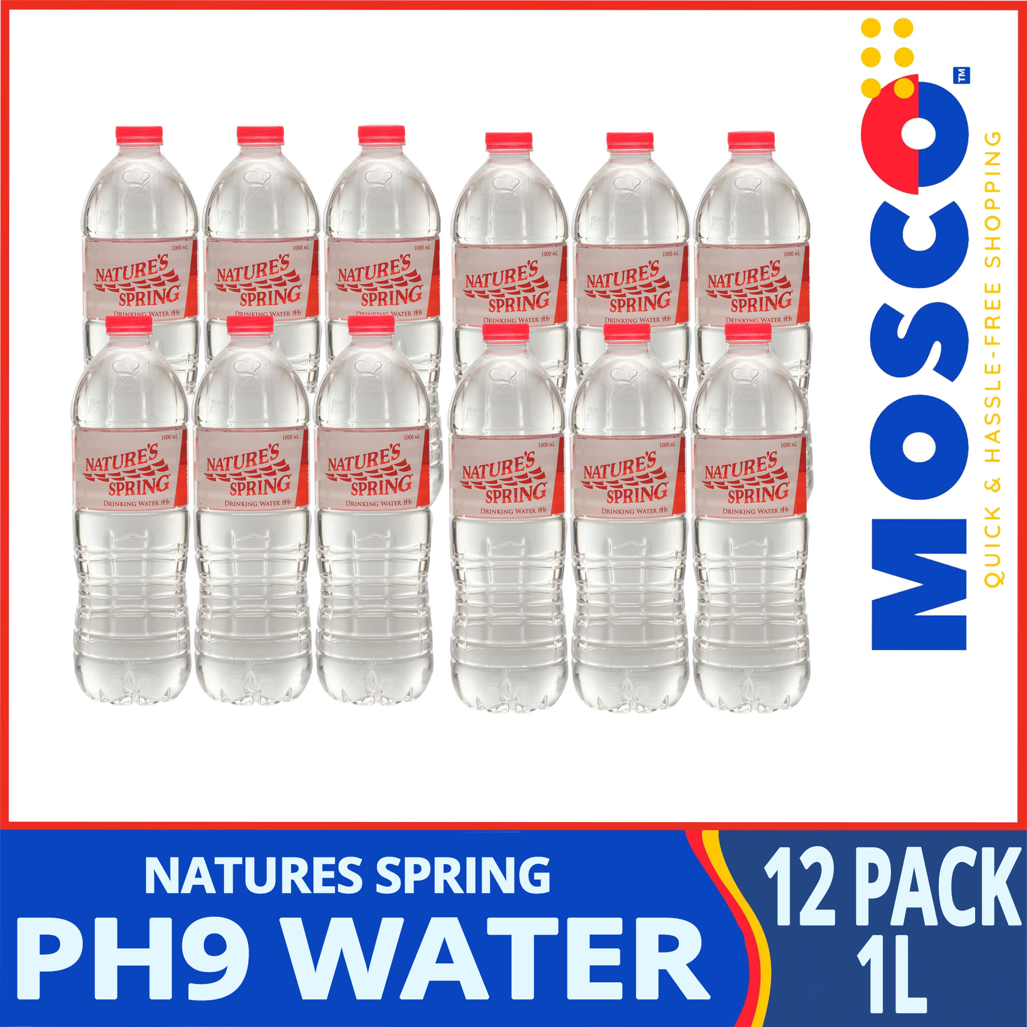 Natures Spring pH9 Water 1L pack of 12 | Lazada PH