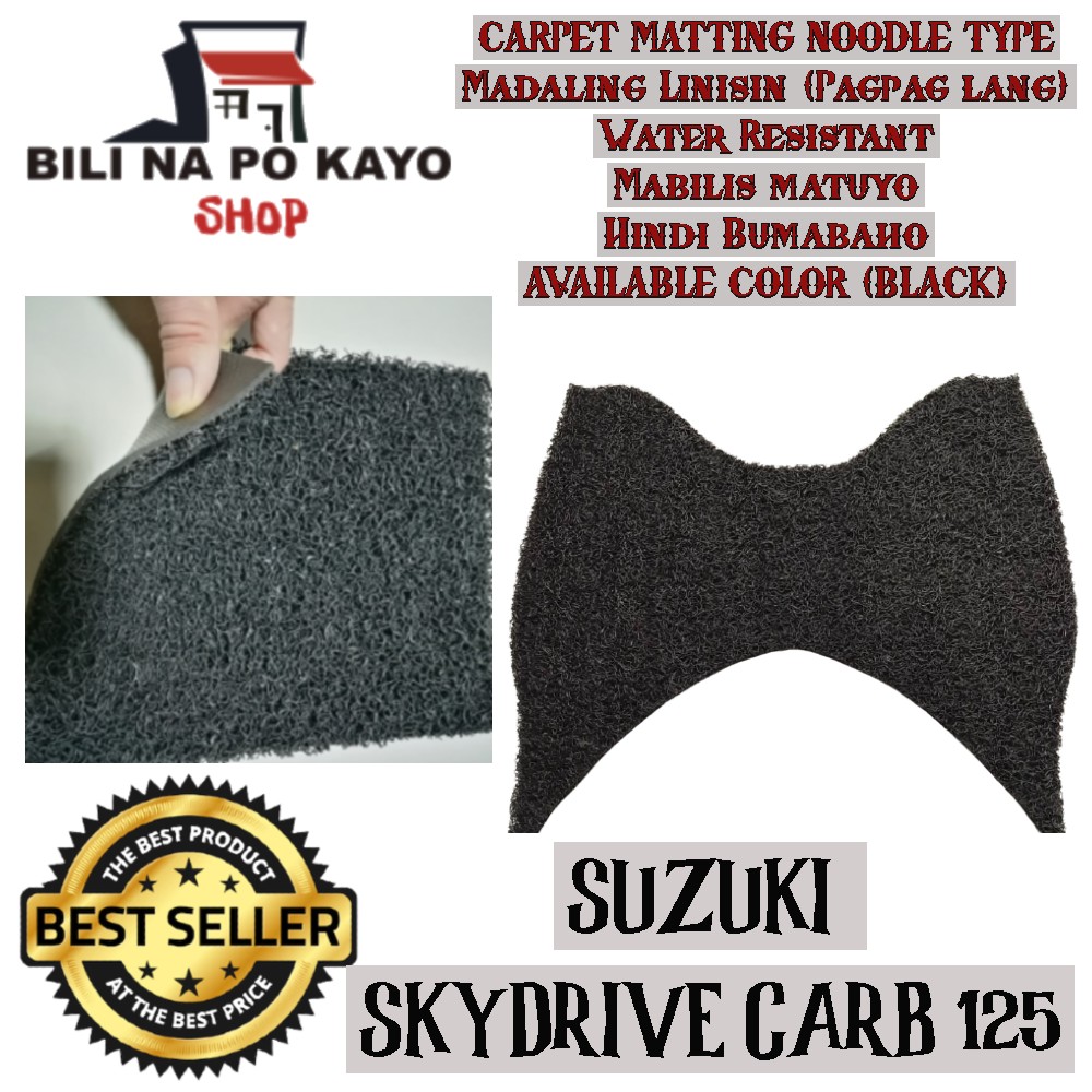 Carpet Matting Noodle (Coil Type) For: Suzuki Skydrive Carb 125 | Lazada PH