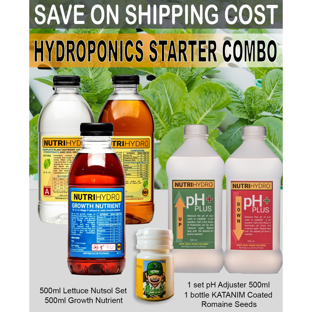 Katanim Starter Combo with NutriHydro Lettuce Nutsol | Lazada PH