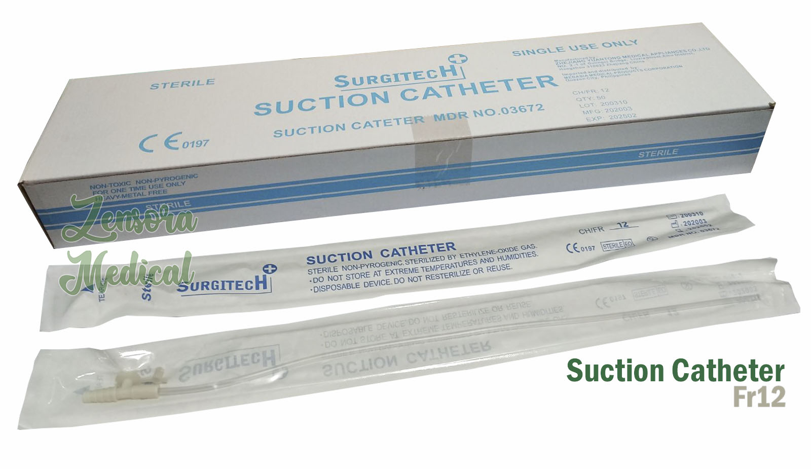 SURGITECH Suction Catheter FR12 (50 pcs/box) | Lazada PH