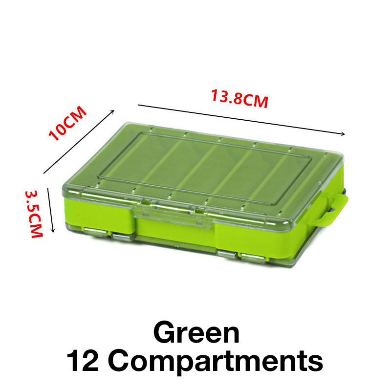 Double Sided Tackle Box 12 & 14 Compartments | Lazada PH