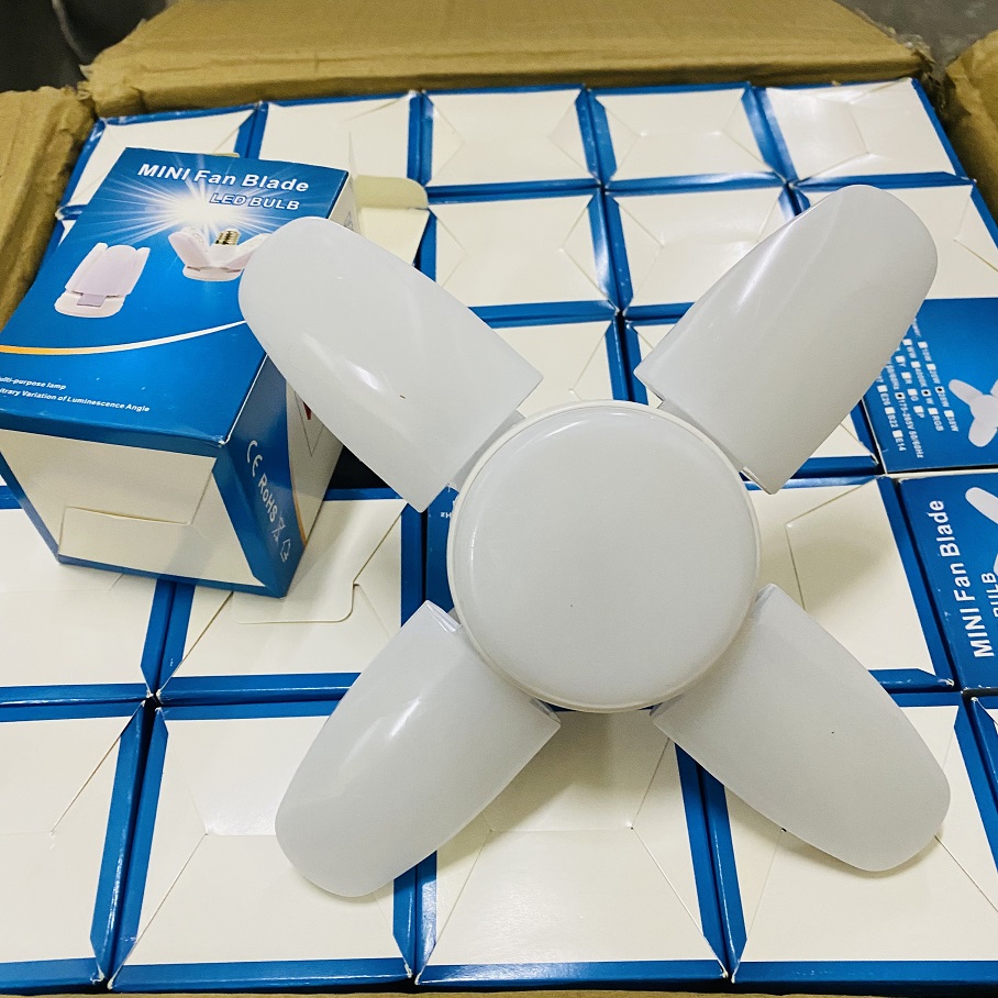 ALLinALL.mart Mini fan blade 28w mini foldable fan blade bulb led ...